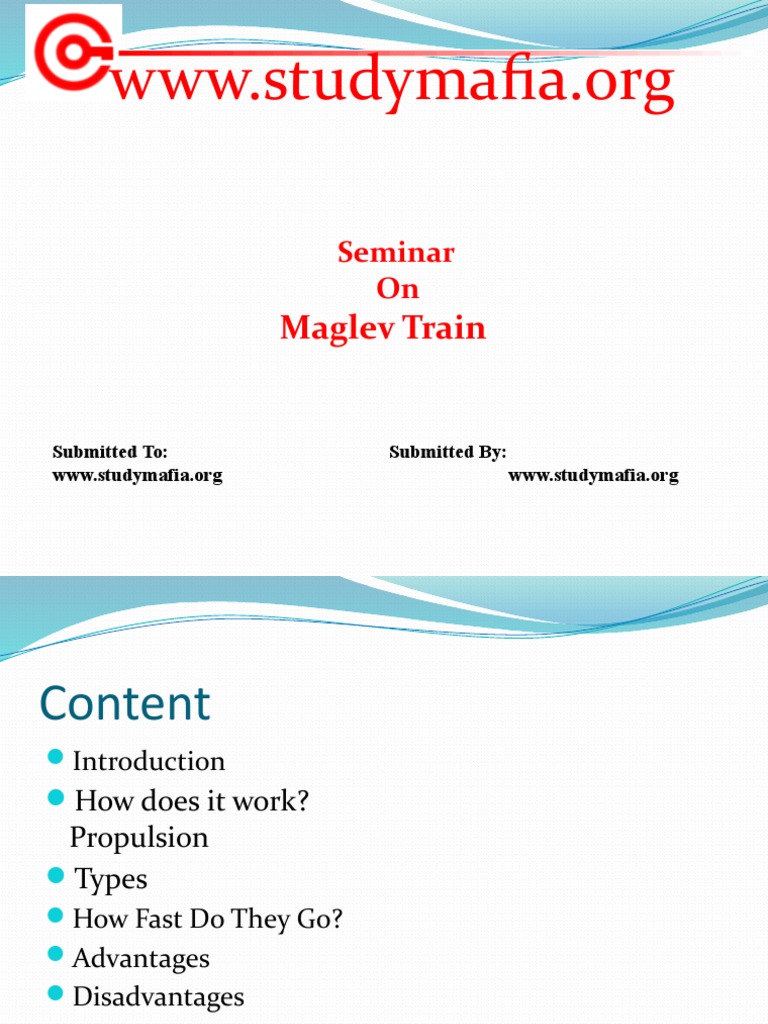 MECH Maglev Train | PDF