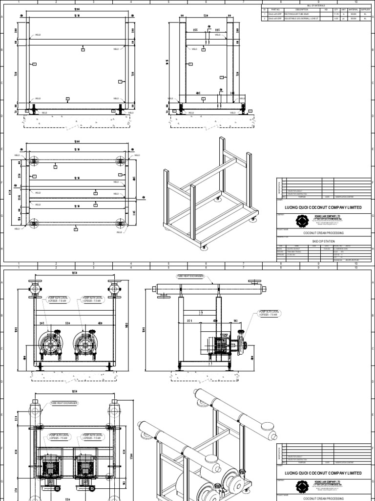 As-Built Isometric Drawing For CIP Station | PDF