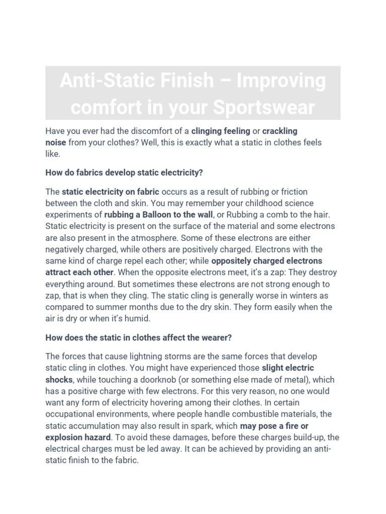 Anti Static | PDF