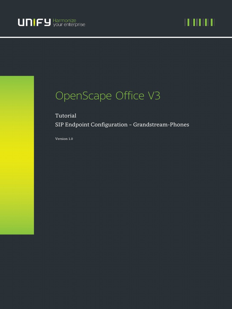 Configuration Grandstream | PDF | Session Initiation Protocol | Voicemail