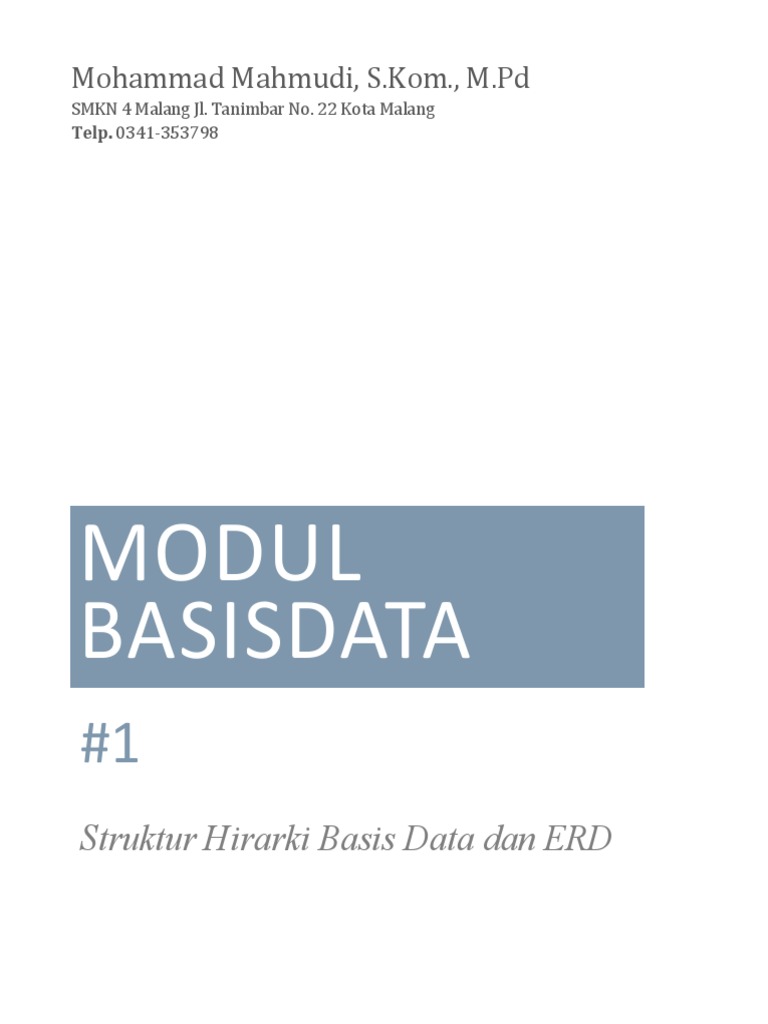 MODUL 1 Basisdata Edit | PDF