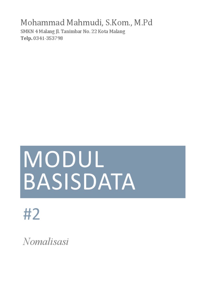 MODUL 2 Basisdata Edit | PDF