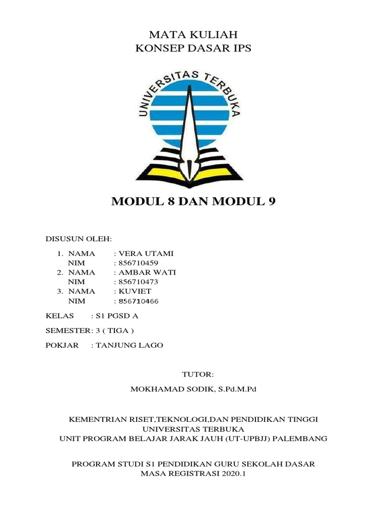 Konsep Dasar IPS Modul 8 Dan 9 | PDF