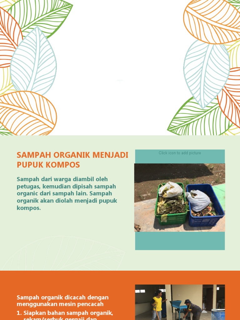Pengelolaan Sampah Organik Menjadi Pupuk Kompos | PDF