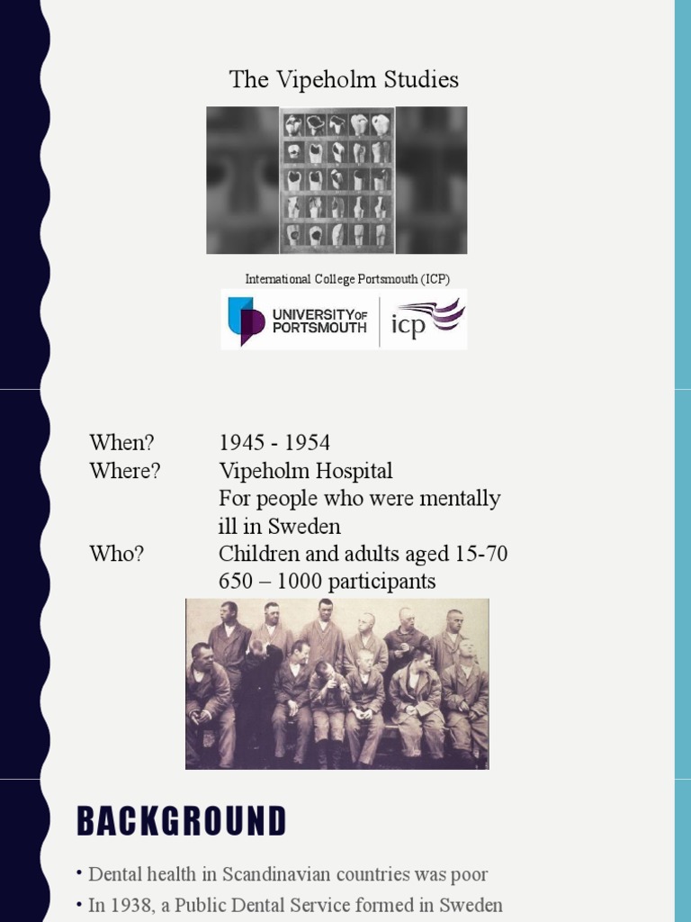 The Vipeholm Studies | PDF