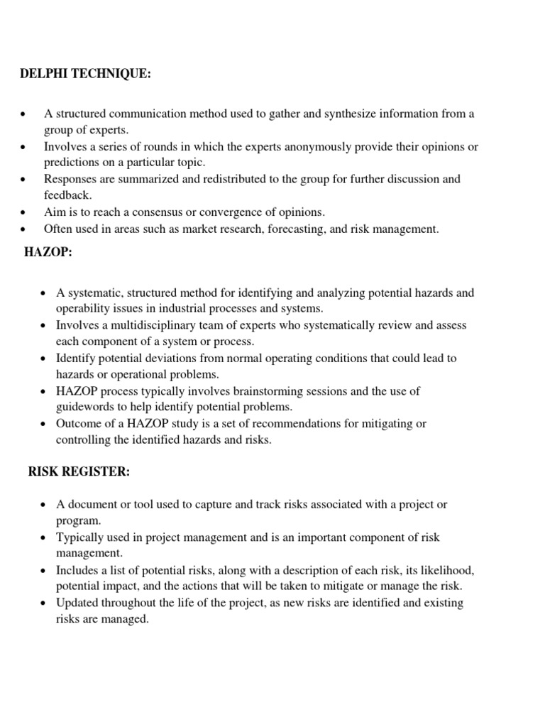 Delphi Technique | PDF