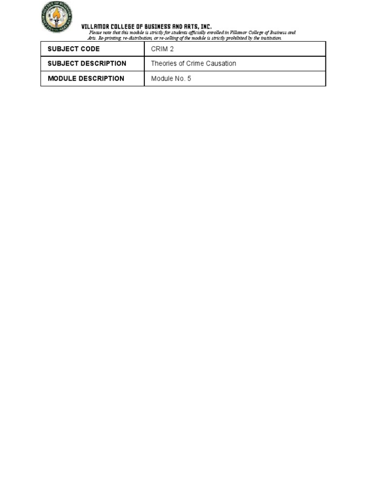 Module 5.CRIM 2 | PDF