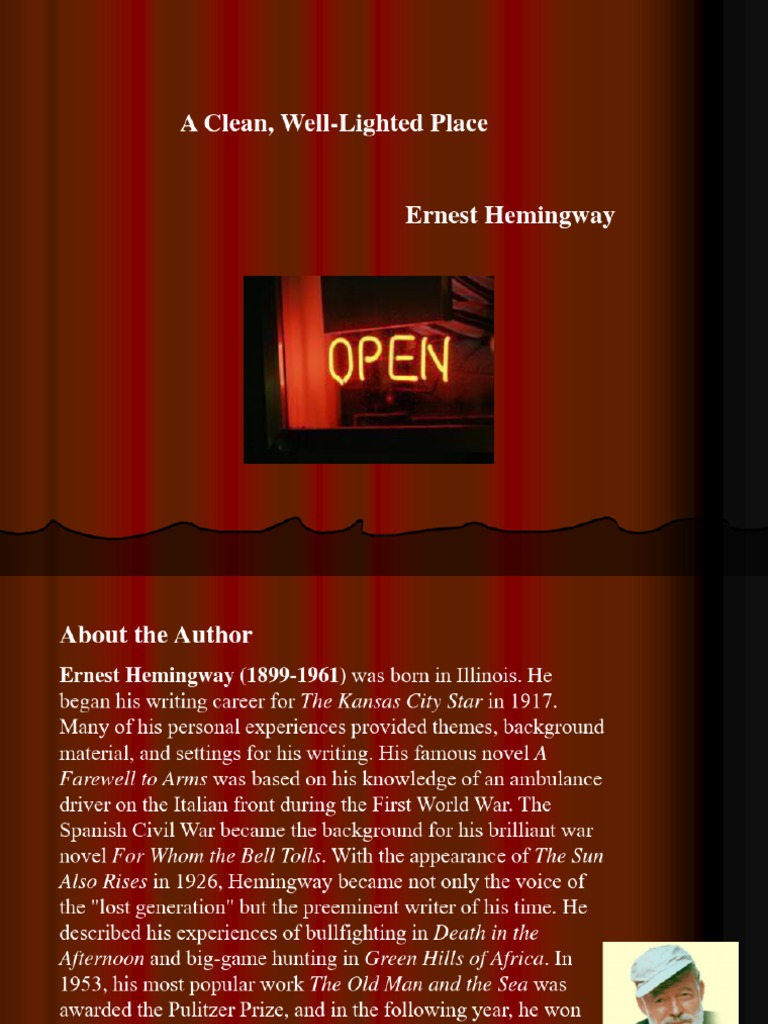 A Clean Well Lighted Place | PDF
