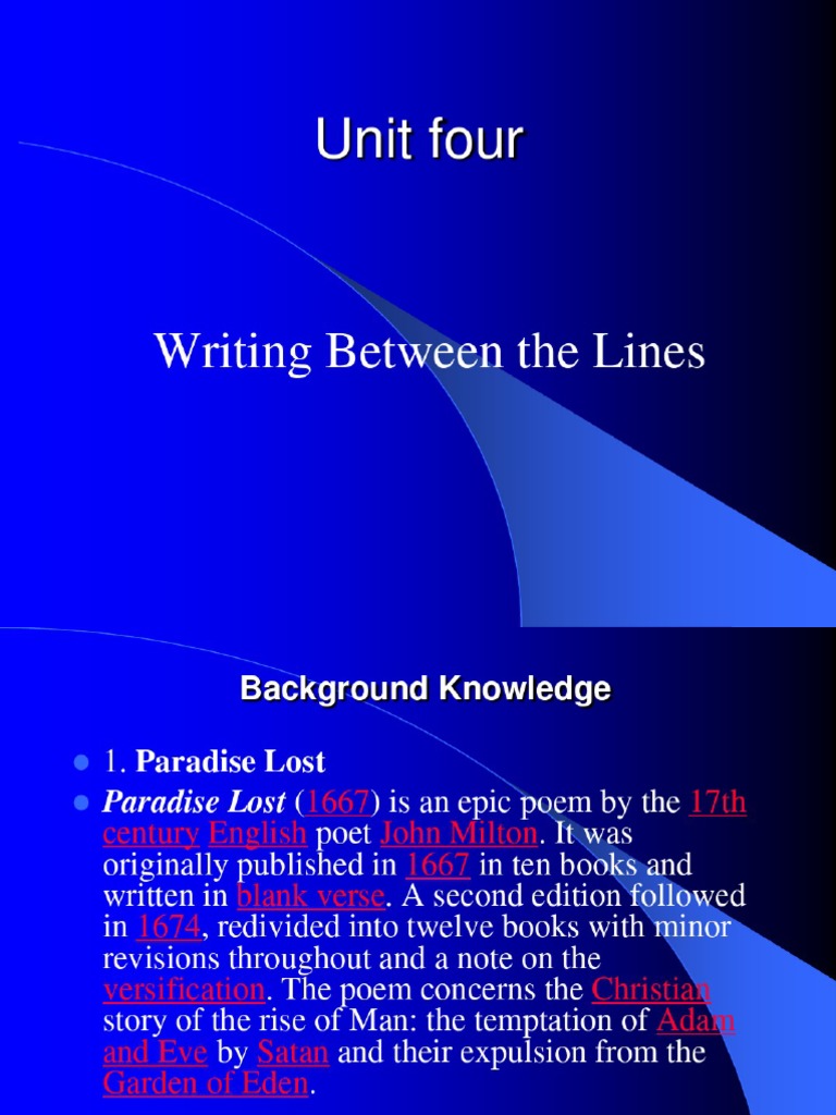 Unit 4 Writing Between The Lines | PDF