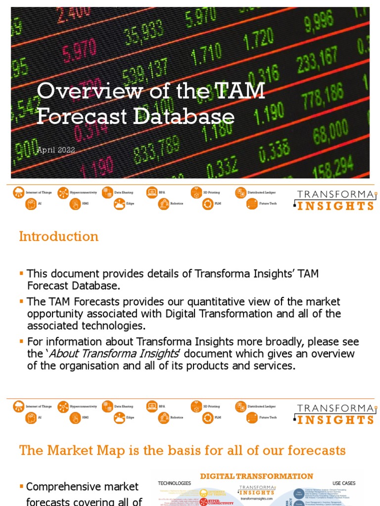 Transforma Insights - Overview of The TAM Forecast, September2021 | PDF | Internet Of Things ...