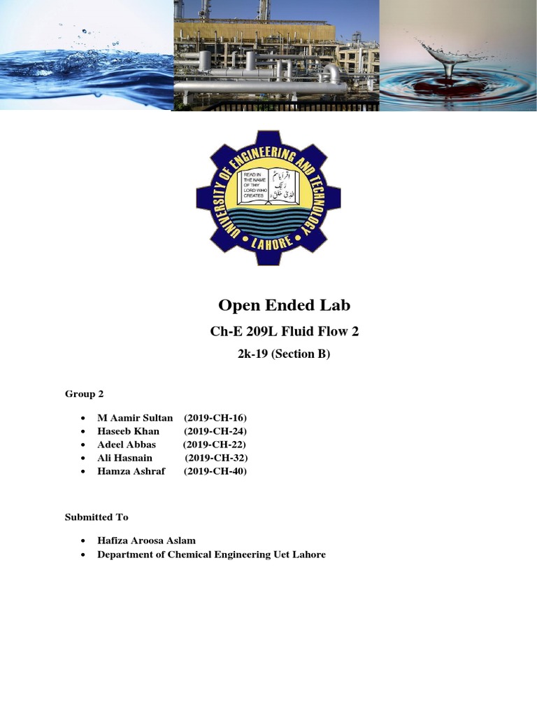 Open Ended Lab | PDF | Pump | Energy Technology Open Ended Lab | PDF | Pump | Energy Technology