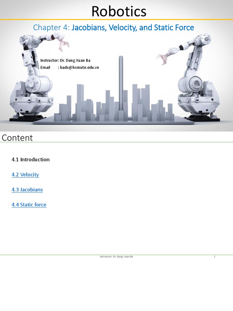 Robotics Chap 04 BK | PDF | Kinematics | Applied Mathematics