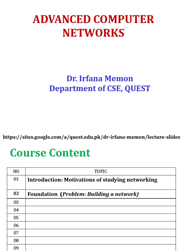 Lecture 02 - Foundation Problem Building A Network | PDF | Duplex (Telecommunications ...