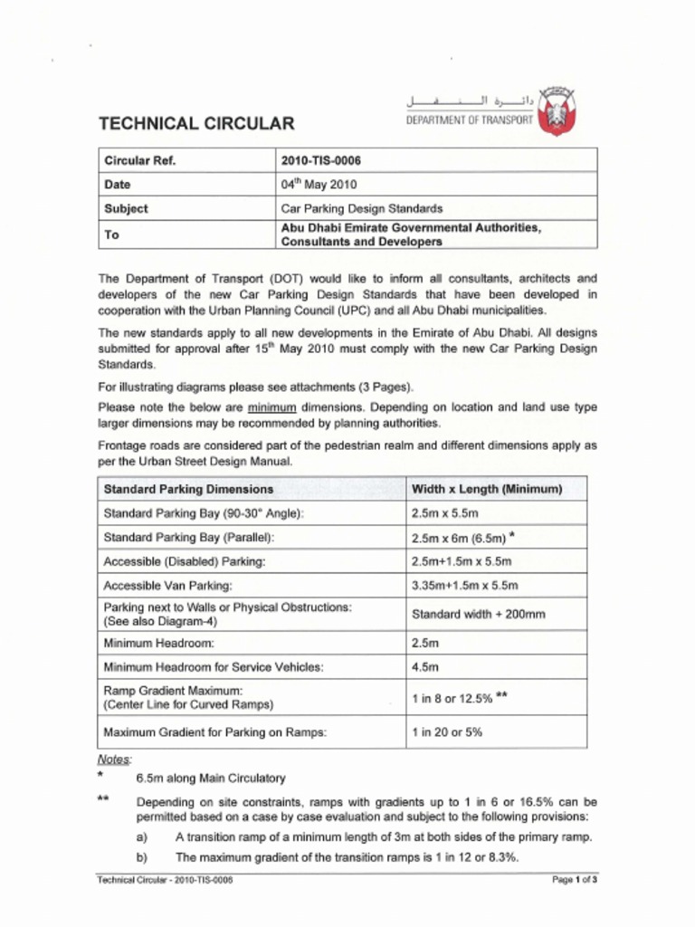 DoT - Technical Circular 2020-TIS-0006 | PDF