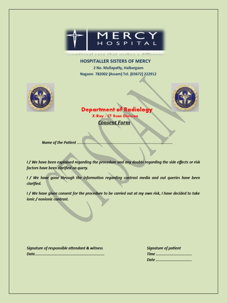 Consent Form CT | PDF