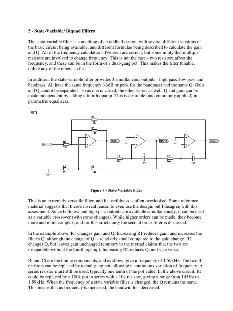 Biquad 2 | PDF | Electronic Filter | Low Pass Filter