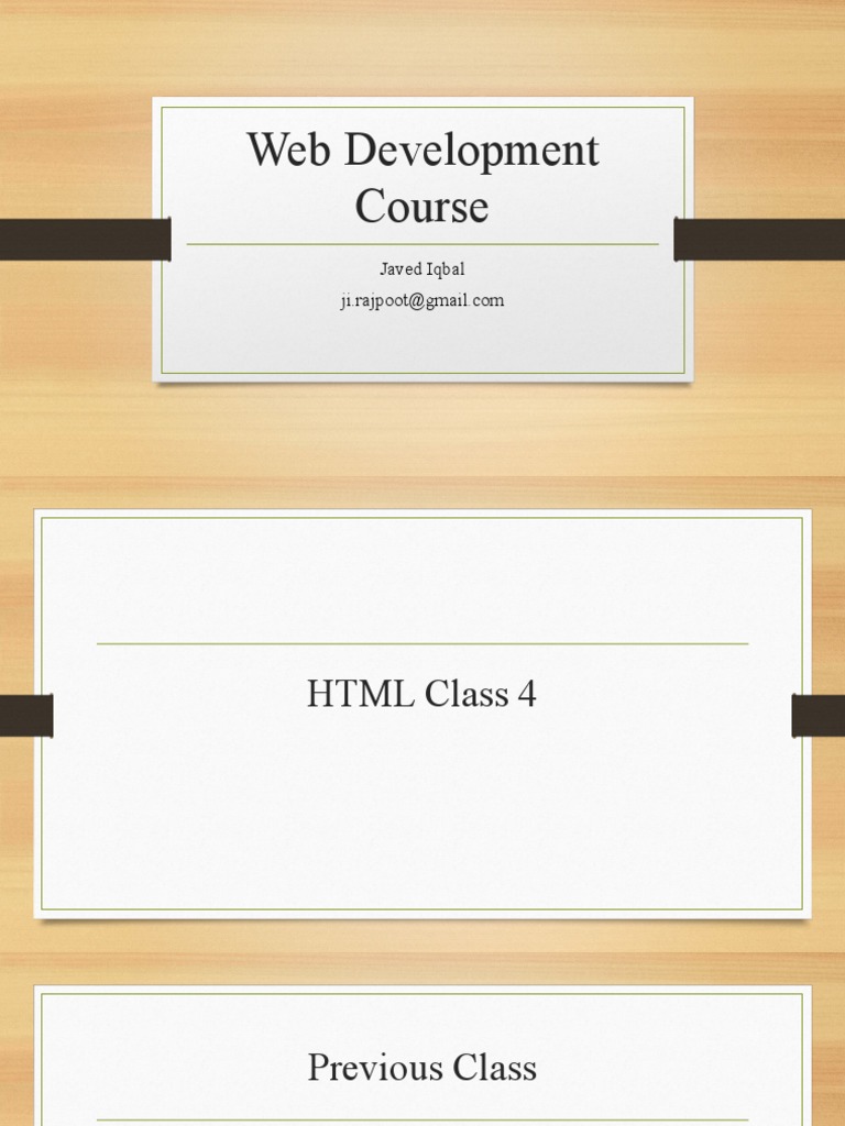 Class 4 | Download Free PDF | Html | Html Element