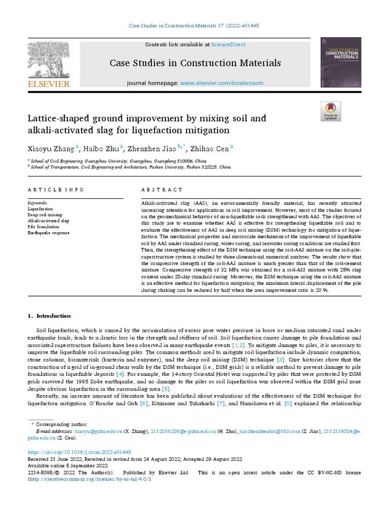 1 s2.0 S2214509522005770 Main | PDF | Porosity | Cement