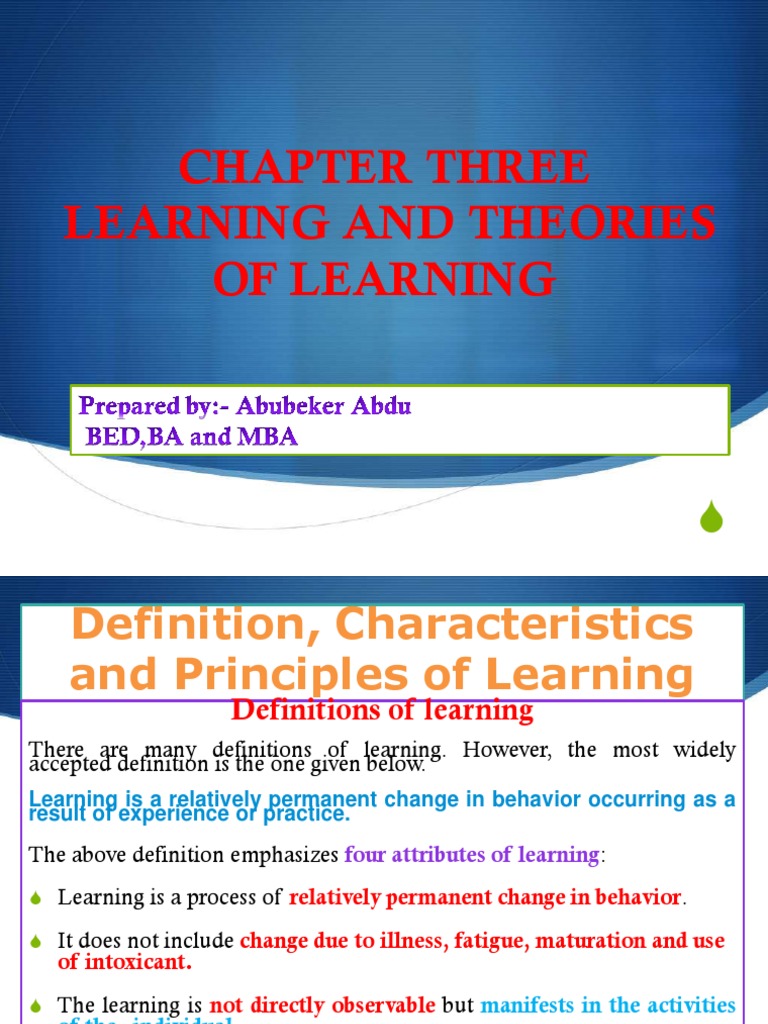 General Psychology Chapter THREE | PDF | Classical Conditioning | Reinforcement