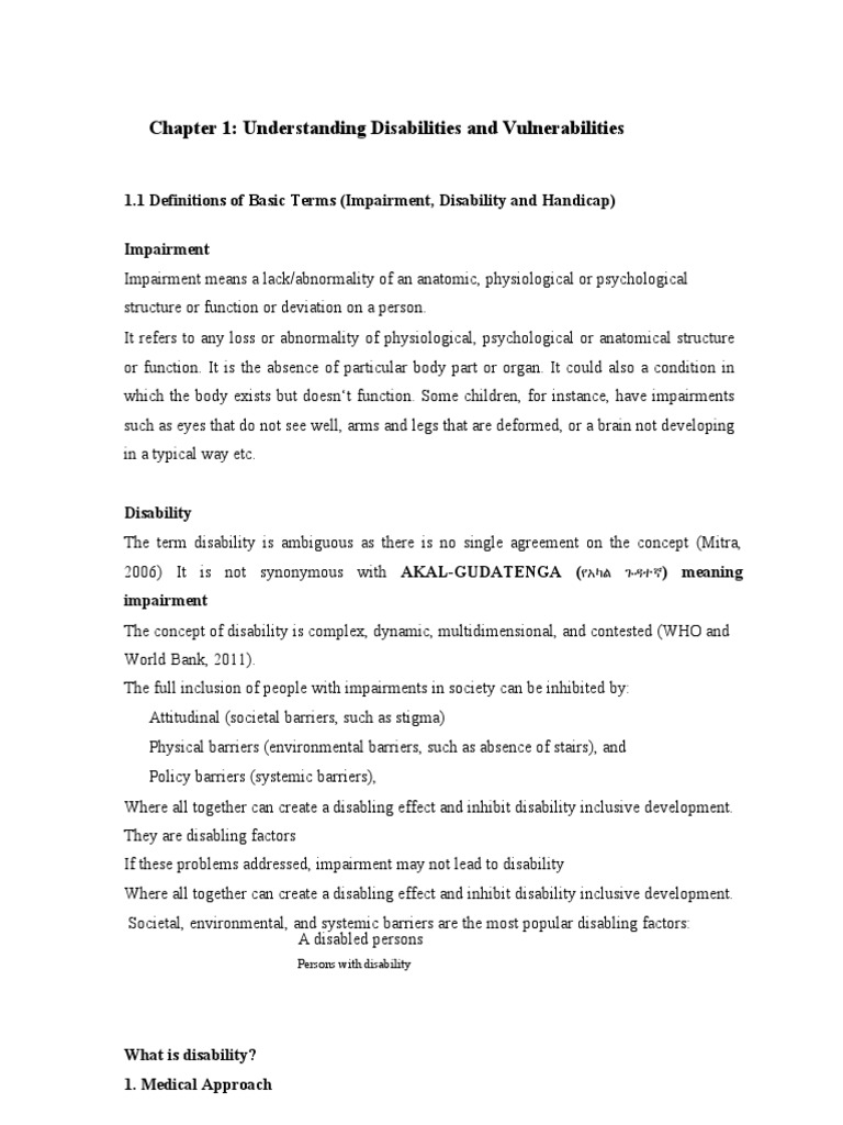 INCLUSIVENESS Chapter One ( ( | PDF