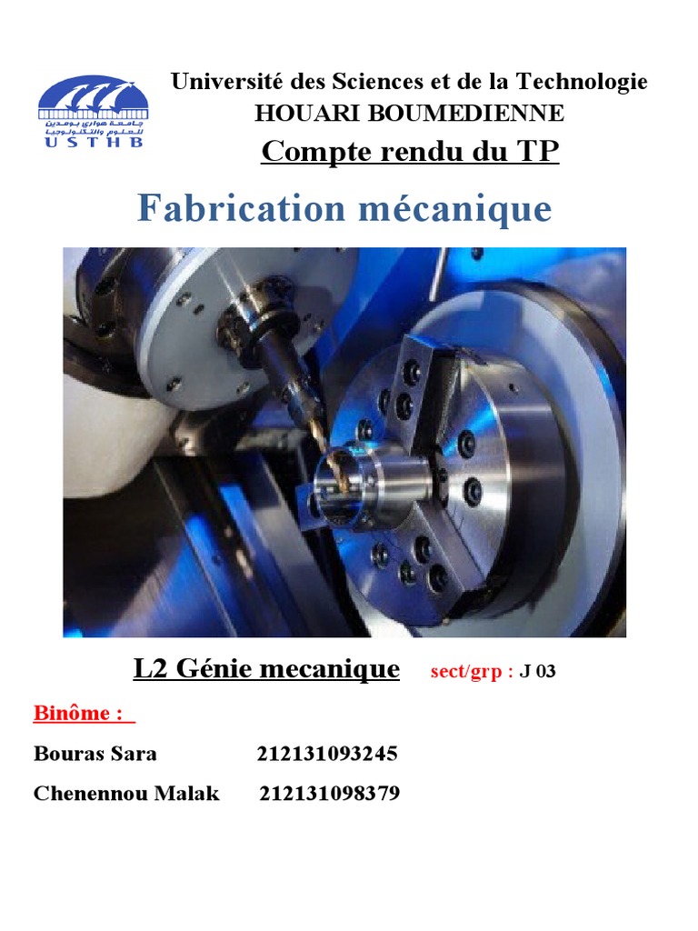 TP Tournage : Techniques et Pratiques | PDF | Usinage | Machine