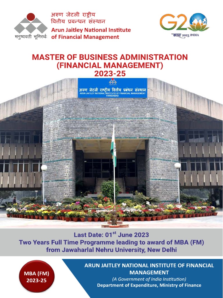 Mba (FM) 2023-25 | PDF