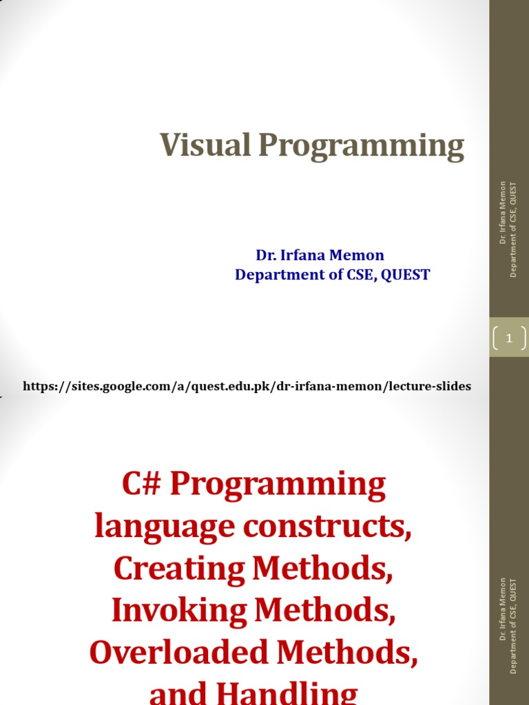 Lecture 5 - Conditional Statements | PDF | C Sharp (Programming ... Lecture 5 - Conditional Statements | PDF | C Sharp (Programming ...