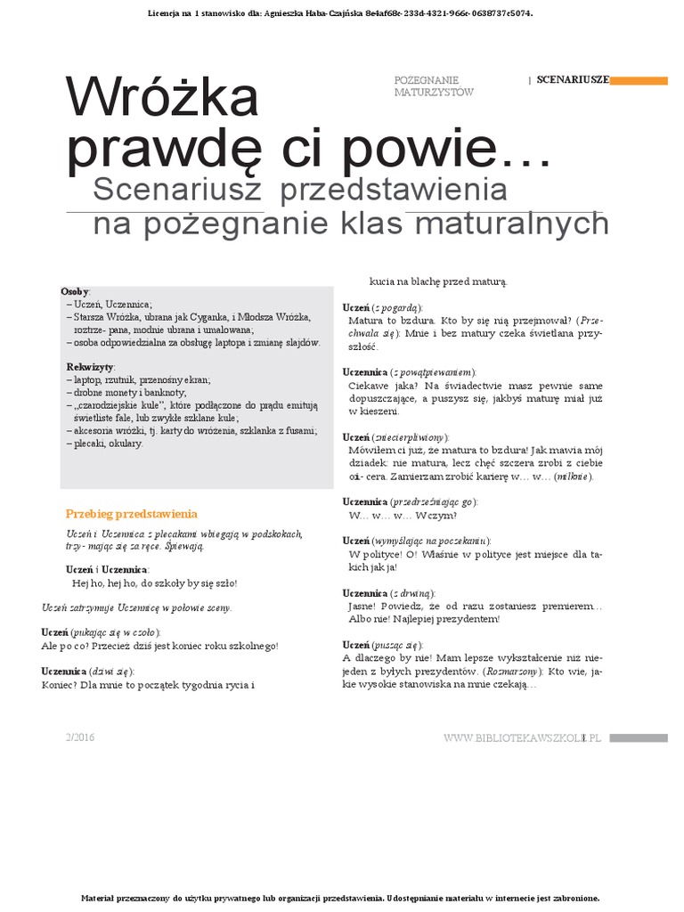 Wróżka Prawdę Ci Powie | PDF