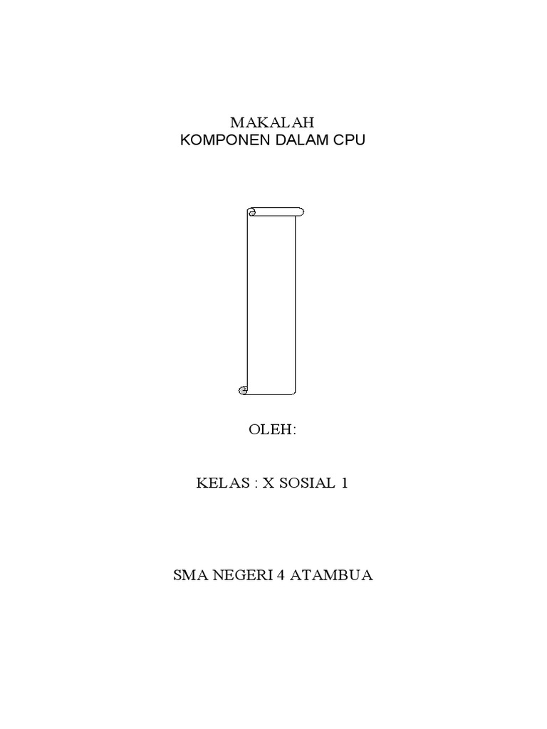 Komponen Cpu | PDF