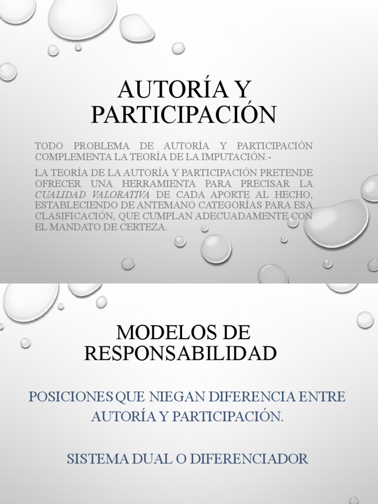 Autoría y Participación PENAL | PDF | Intención (Derecho Penal ...