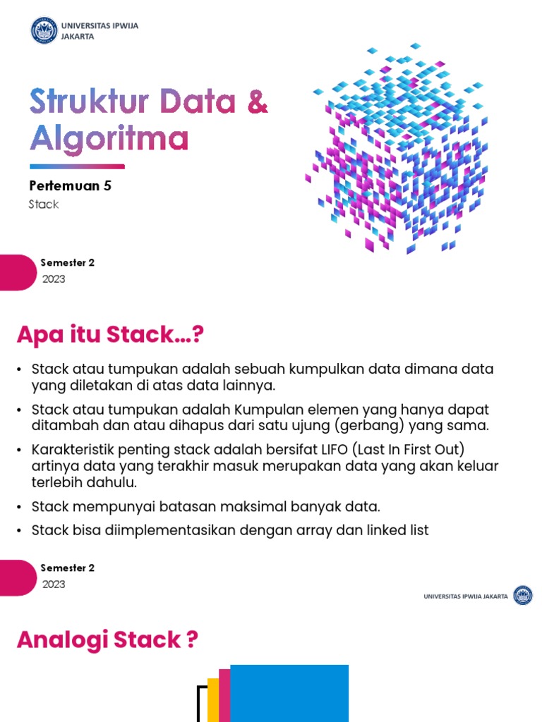 Pertemuan 5 - Struktur Data & Algoritma - For Student | PDF