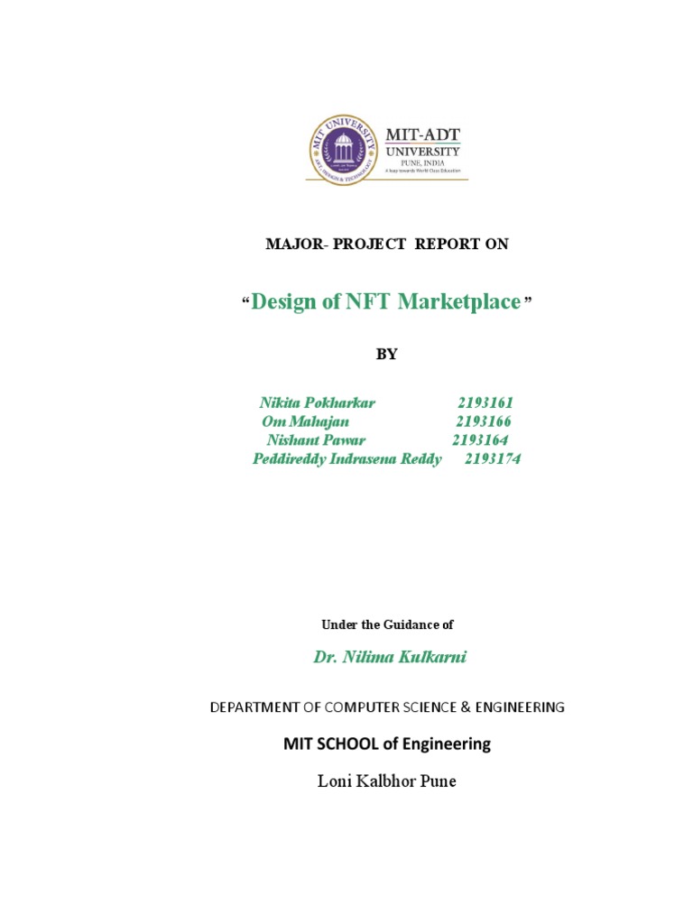 Designing an NFT Marketplace: A Report on the Implementation of a ...