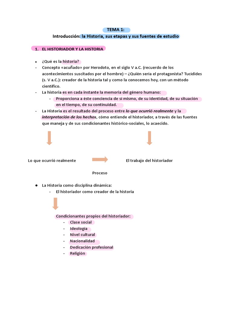 TEMA 1 HISTORIA | PDF