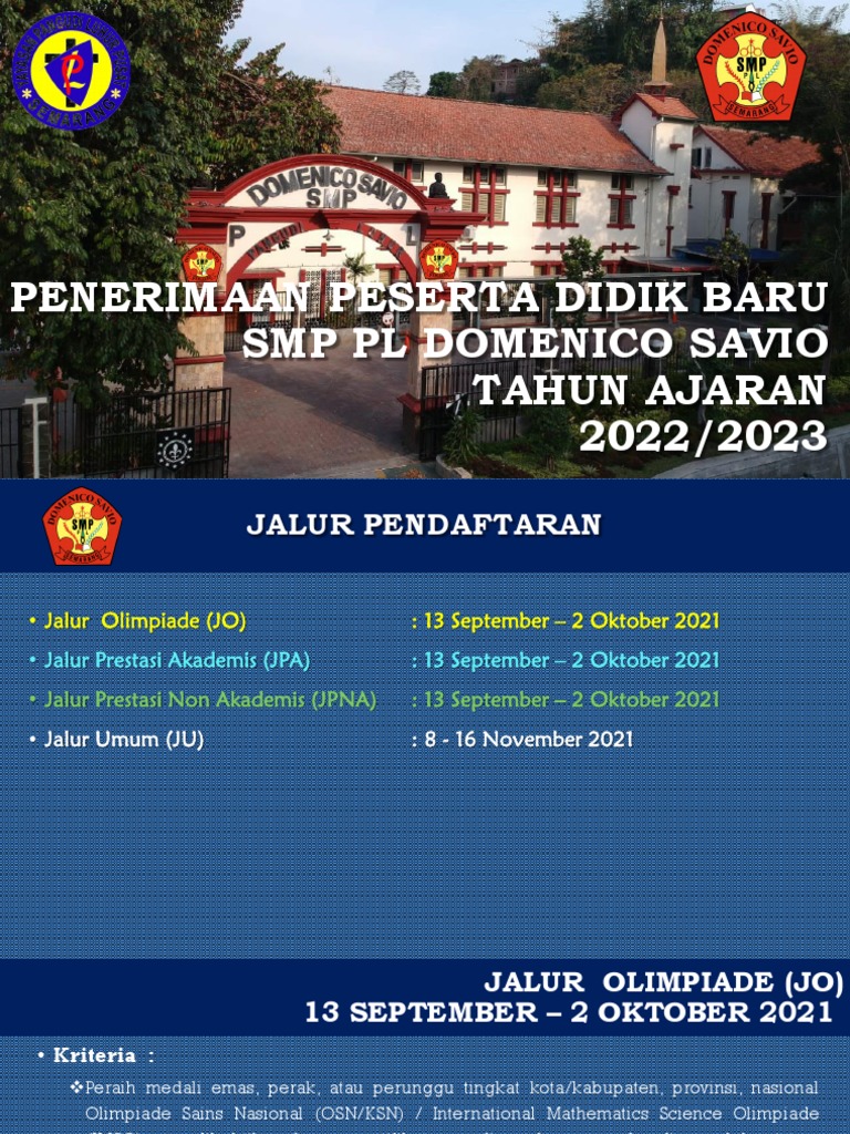 03ppdb Domsav 22-23 | PDF