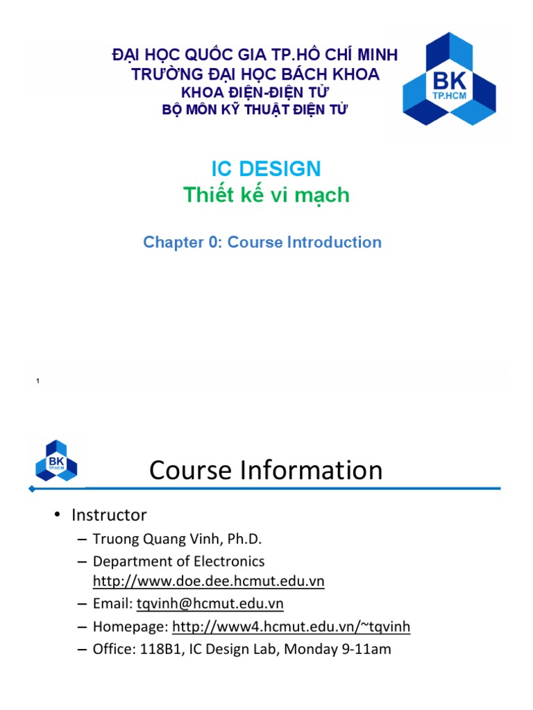 2022 Ch0-Course Introduction | PDF | Integrated Circuit | Cmos
