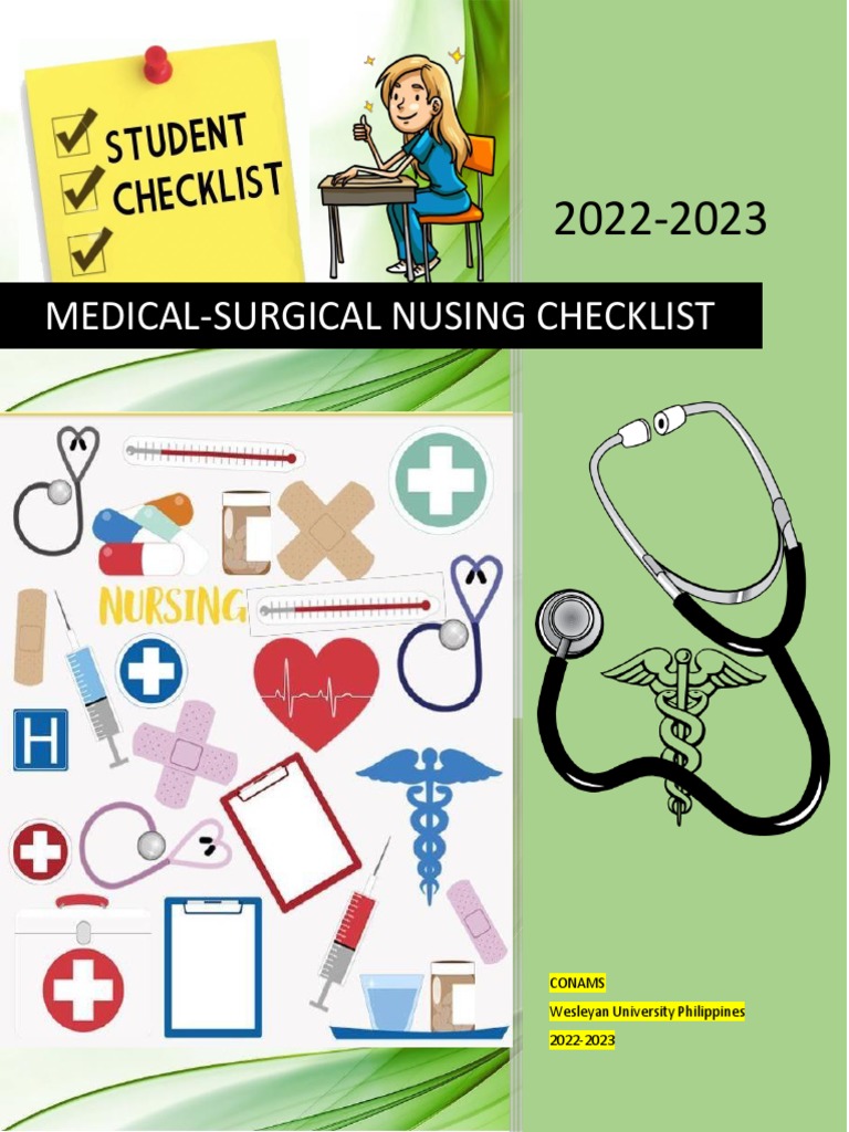 Medical-Surgical Nursing Checklist 2023 | PDF