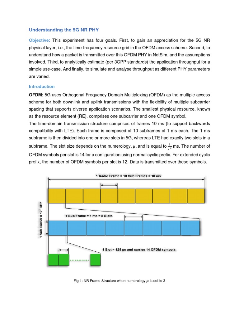 5G NR Phy | PDF | Orthogonal Frequency Division Multiplexing | Signal To Noise Ratio