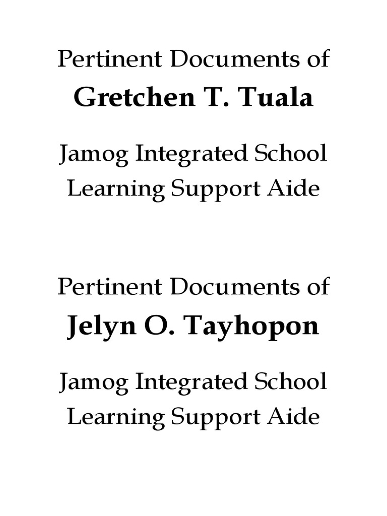 Pertinent Documents | PDF