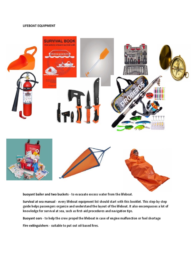 Lifeboat and Liferaft Equipment Guide | PDF