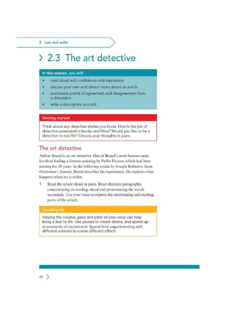 042 2.3 The Art Detective | PDF