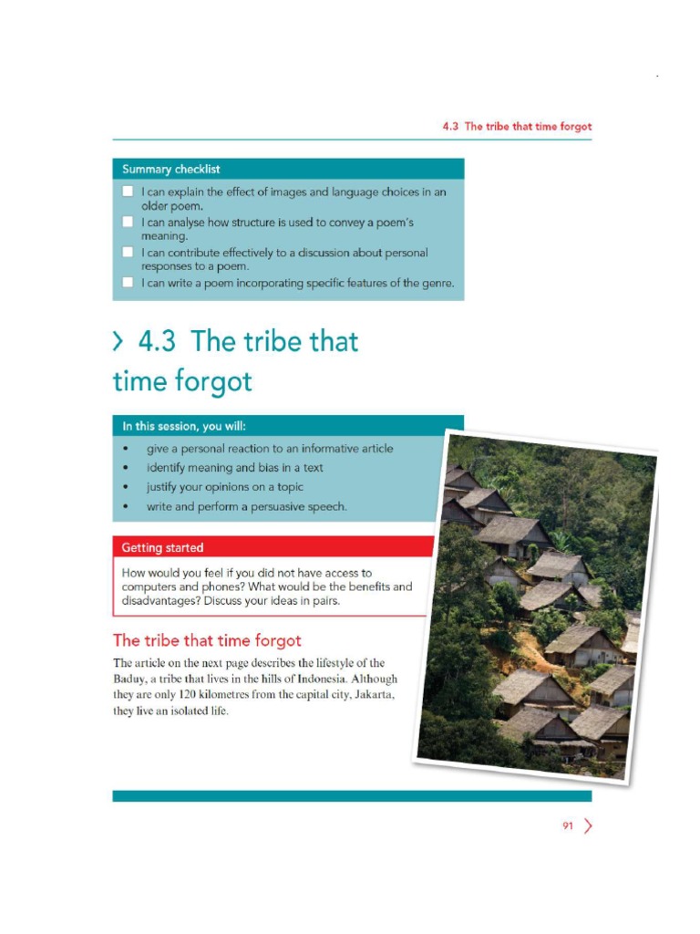 091 4.3 The Tribe That Time Forgot | PDF