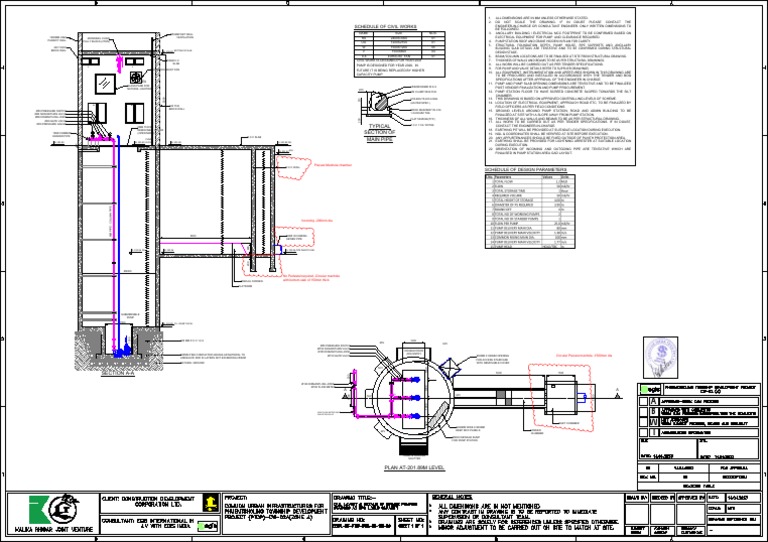 GAD of Intermediate Pump Station A2-1.2MLD | PDF