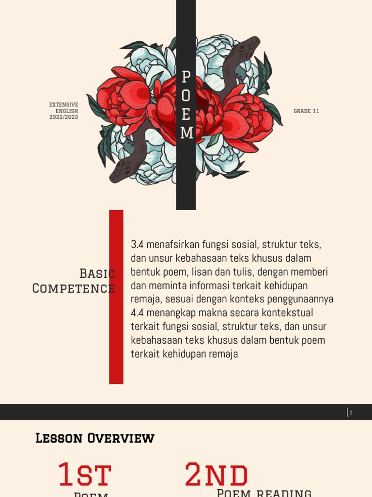 Sasing Xi 2223 - Poem | PDF