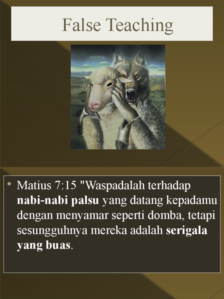 False Teaching | PDF