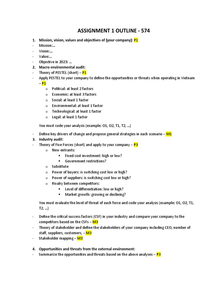 ASM 1 Outline (SU23) | PDF