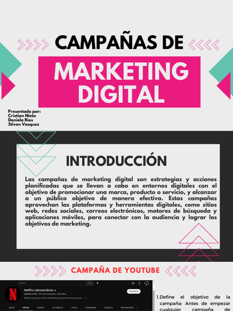 Campañas de Marketing Digital | PDF | Marketing | Youtube