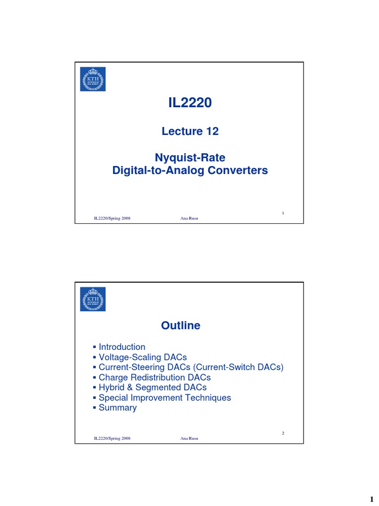 Dac Architecture | PDF | Digital To Analog Converter | Mosfet