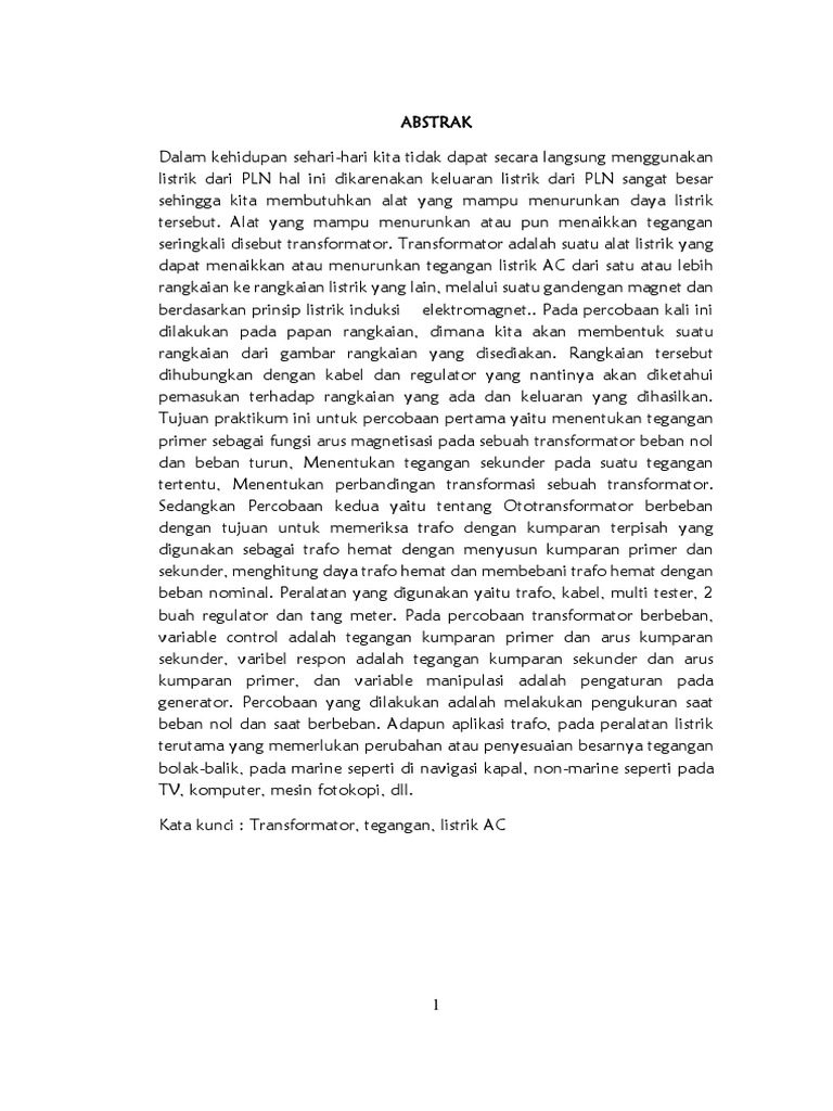 Makalah_Transformator | PDF
