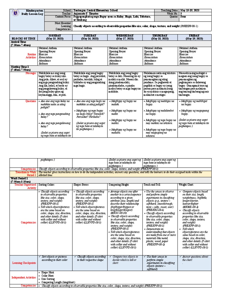 Classifying Objects by Properties | PDF