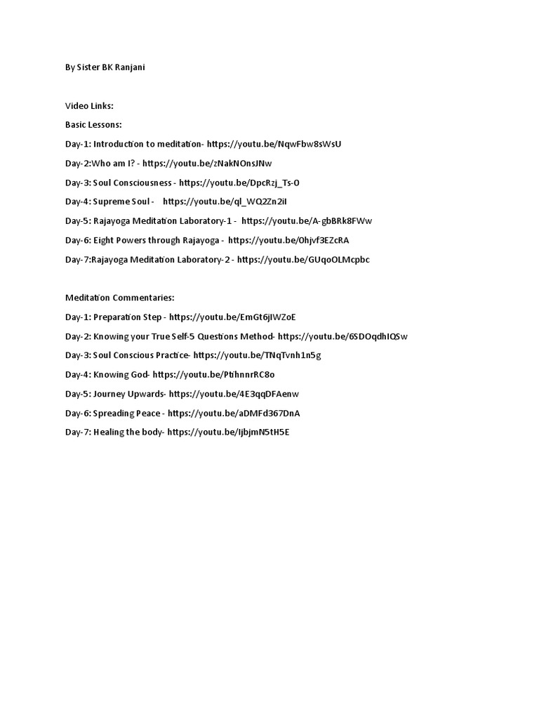 By Sister BK Ranjani | PDF